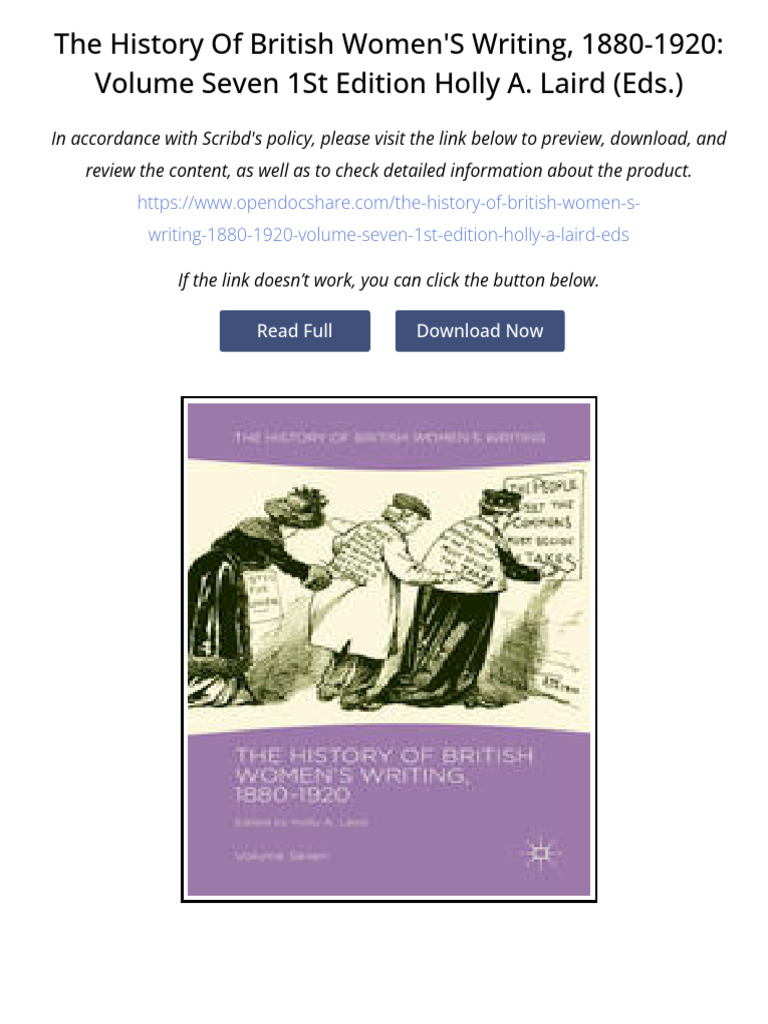 The History of British Women's Writing, 1880-1920: Volume Seven 1st ...