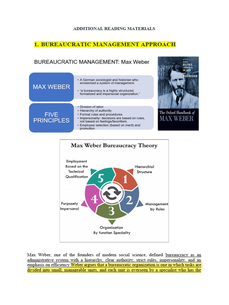 Understanding Bureaucratic Management | PDF | Bureaucracy | Max Weber