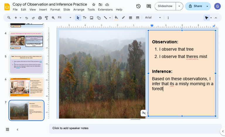 Copy of Observation and Inference Practice - Google Slides | PDF | Software