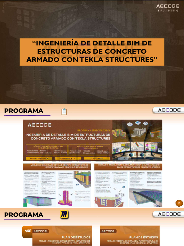 Presentación - Ingeniería de detalle BIM con Tekla Structures | PDF | Ingeniero civil | Ingeniería