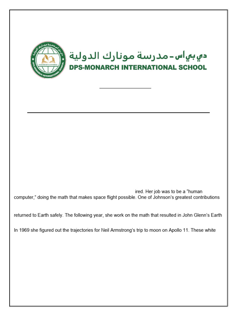 Grade V Revision Worksheet 2024-25 | PDF | Katherine Johnson