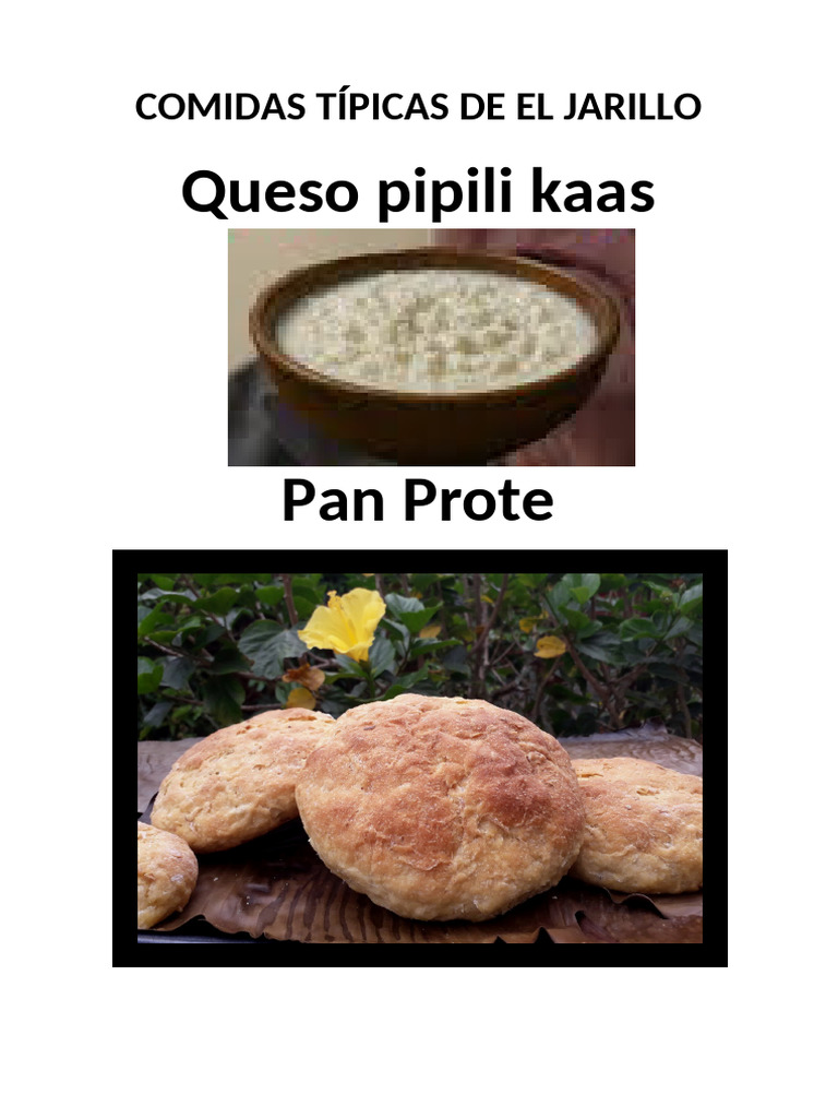 Comidas Típicas de El Jarillo | PDF
