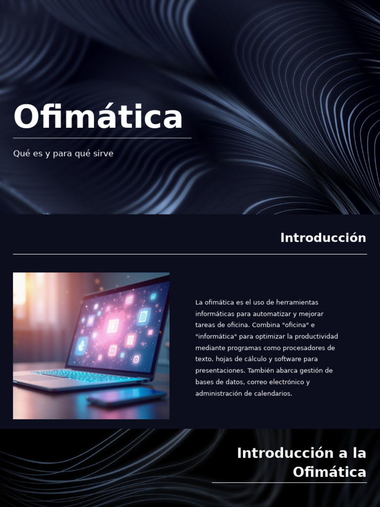 Ofimática | PDF | Procesador de textos | Software de la aplicacion