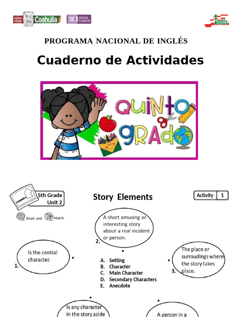 Unit 2 - 5th Grade - Bloque i | PDF