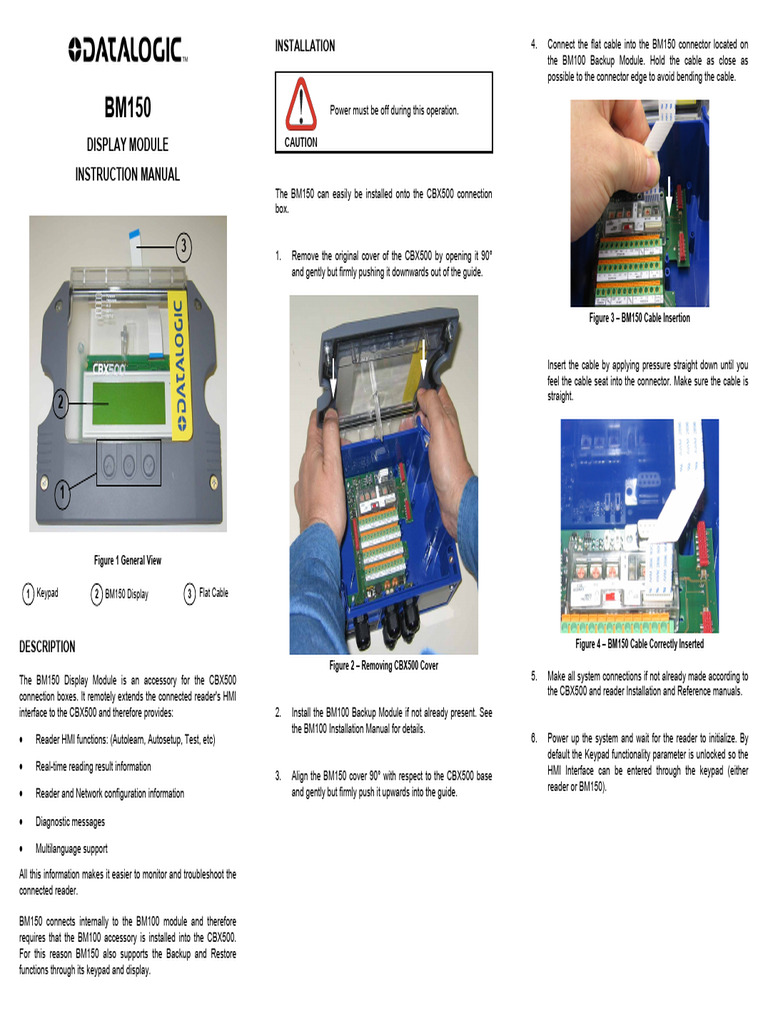 BM150 Display Module Installation Guide | PDF | User Interface | Menu ...