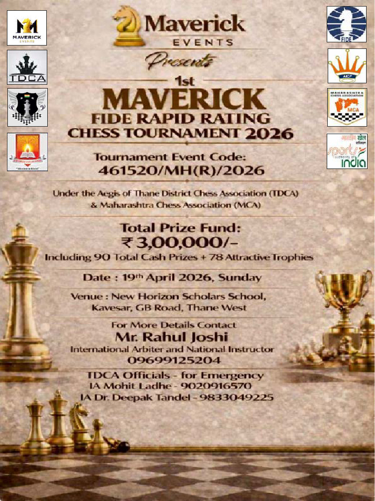 Chess Tournament Prize Structure 2026 | PDF | Traditional Board Games ...