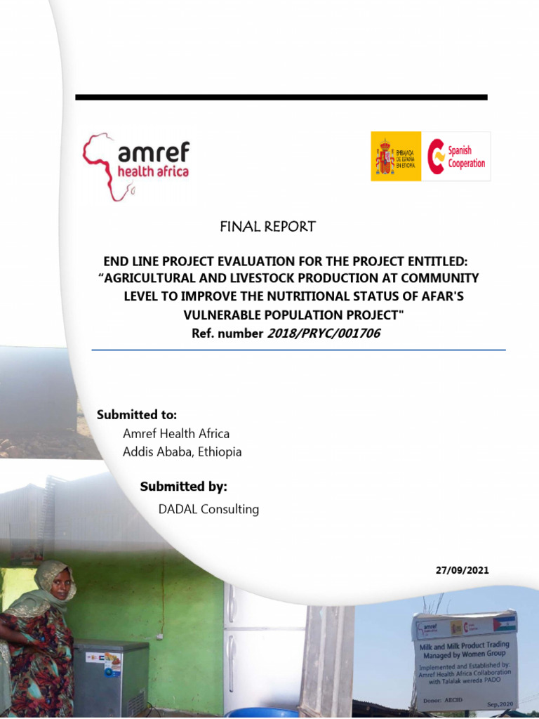 Final Evaluation Report Afar Nutrition | PDF | Survey Methodology ...