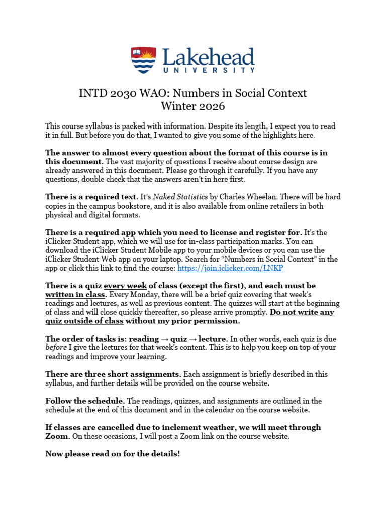 Intd 2030 2026 Wao Syllabus | PDF | Academic Dishonesty | Quiz