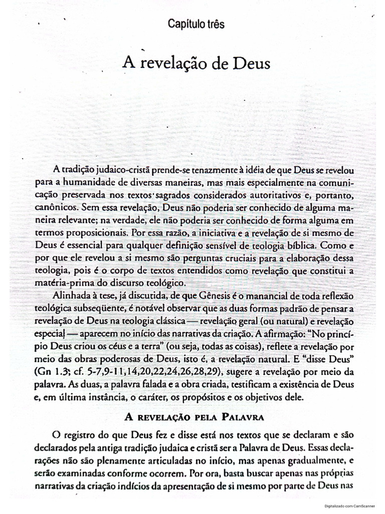 Merril, Eugene. TBAT e o Tema Da Revelação. | PDF
