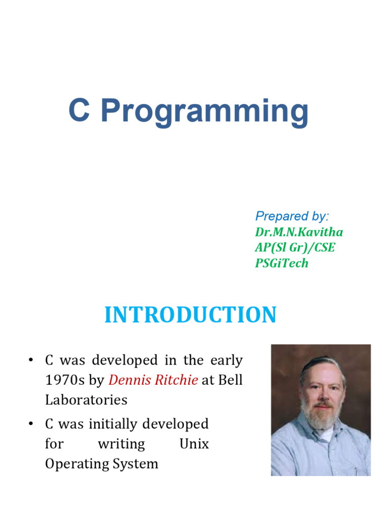 C Introduction | PDF | Integer (Computer Science) | Data Type
