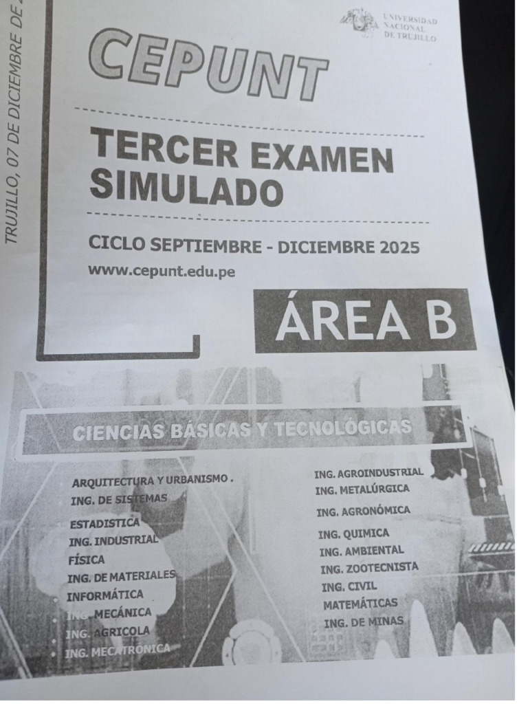 3 Simulado Cepunt Área B | PDF