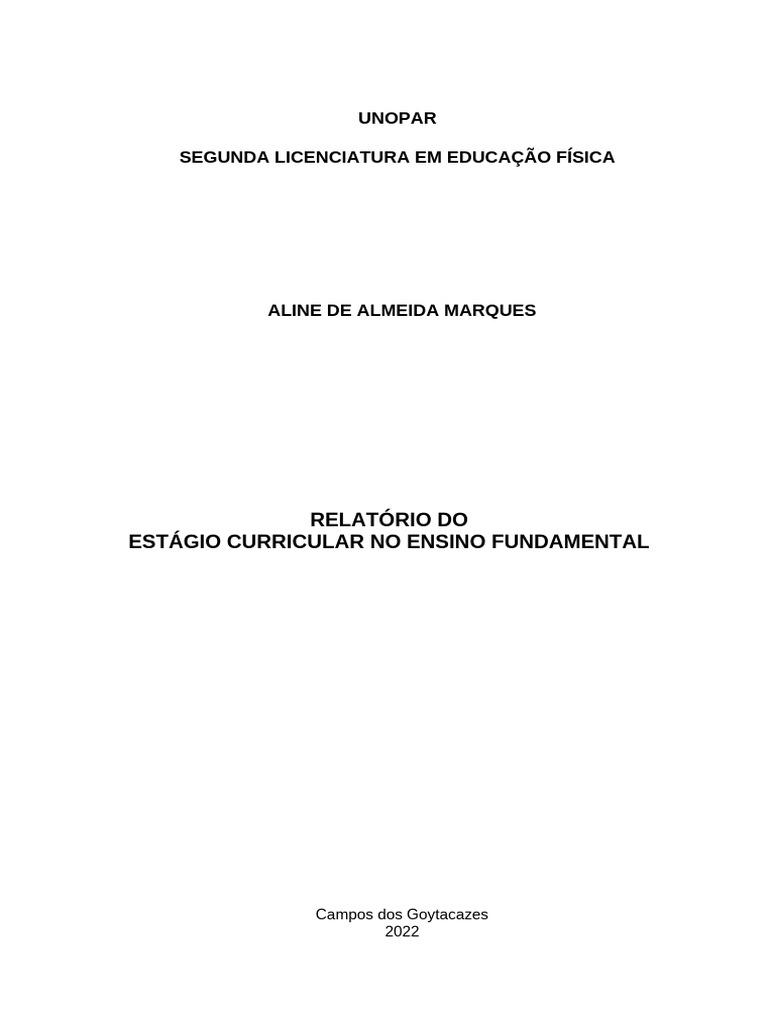 PLANO DE TRABALHO DE ESTÁGIO - ALINE DE ALMEIDA MARQUES - EAD24153721 ...