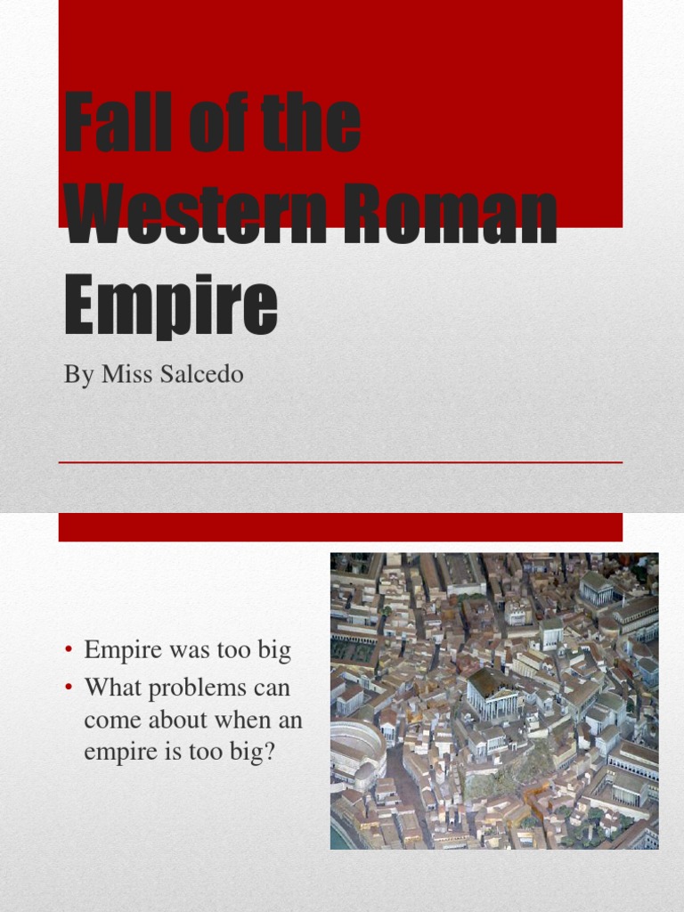 Causes of the Western Roman Empire's Fall | PDF