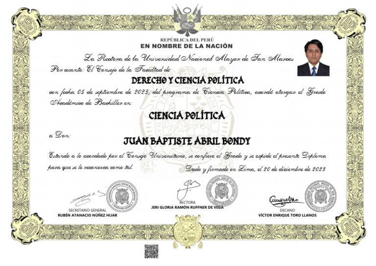 Curriculum Vitae Documentado Juan Baptiste Abril Bondy-8 | PDF
