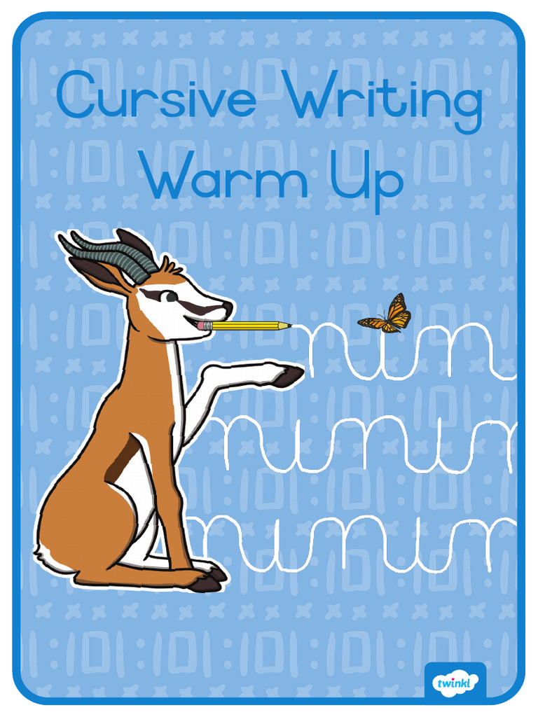 Za Hl 1710243087 Cursive Writing Warm Up Booklet Ver 2 | PDF