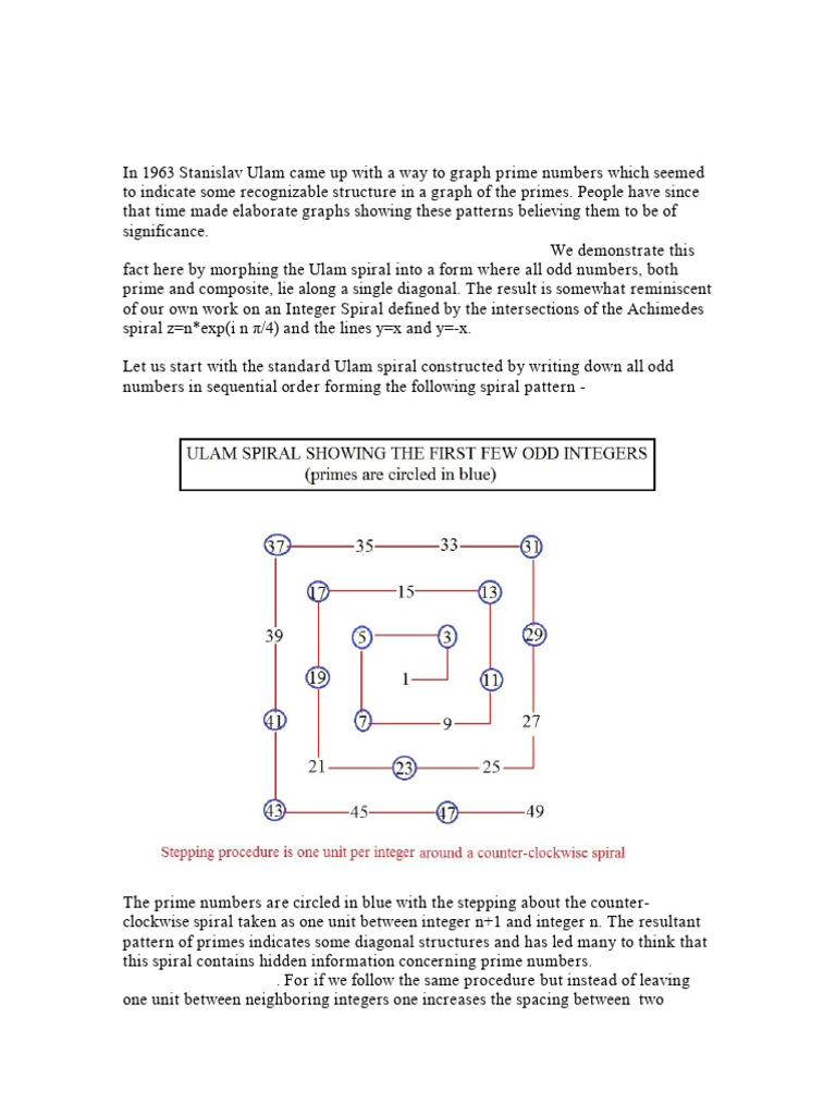 Morphing Ulam | PDF | Prime Number | Mathematics