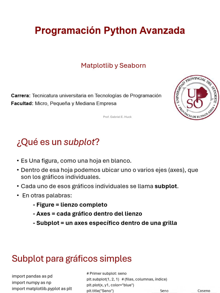 Matplotlib y seaborn | PDF | Programación de computadoras | Ingeniería de software