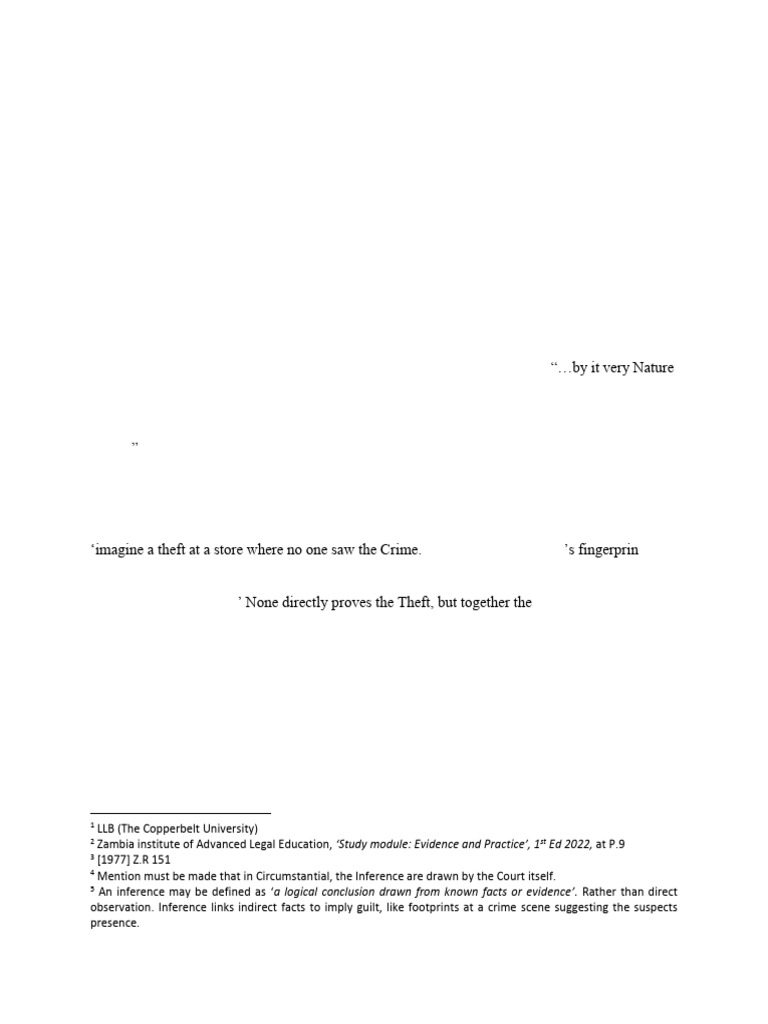 Understanding Circumstantial Evidence | PDF | Circumstantial Evidence ...