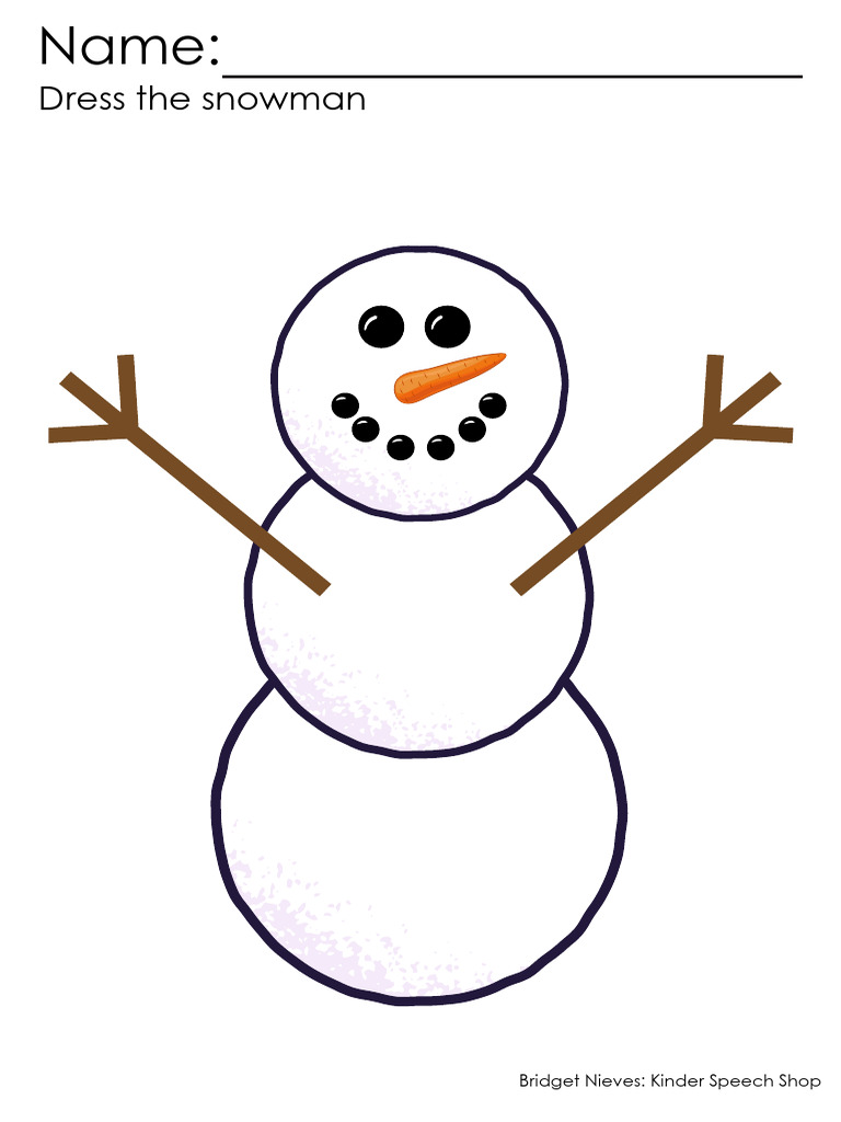 DresstheSnowmanFREECutandglueactivity-1 | PDF
