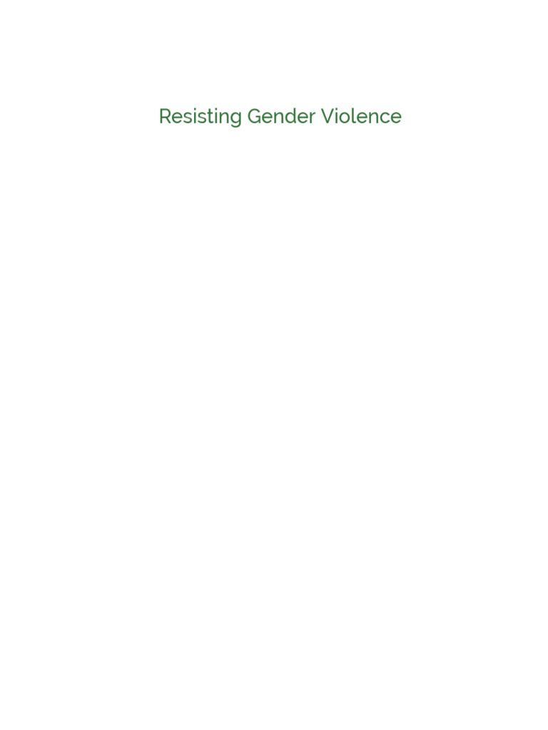 Resisting-Gender-Violence-1765815566._print | PDF | Intersectionality ...