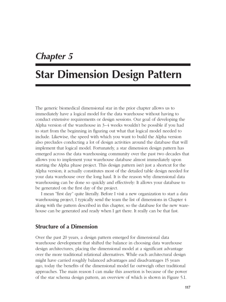 CH5_Star Dimension Design Pattern | PDF | Data Warehouse | Information ...