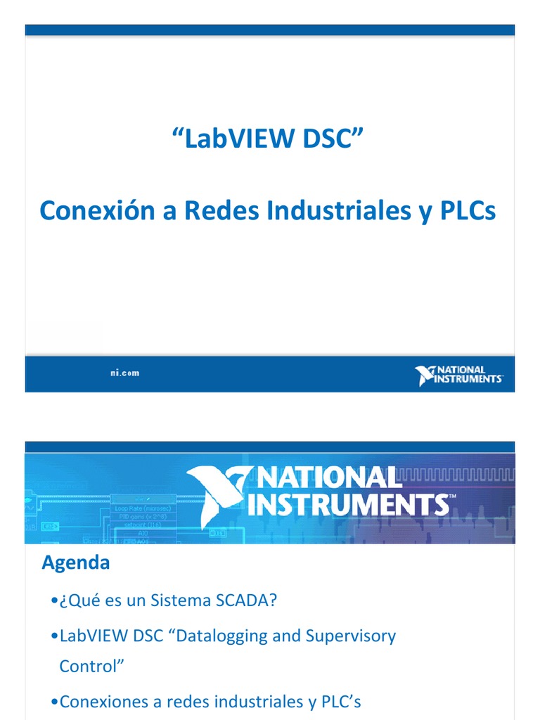 Labview DSC y Rede Industriales | PDF | Scada | Controlador lógico ...