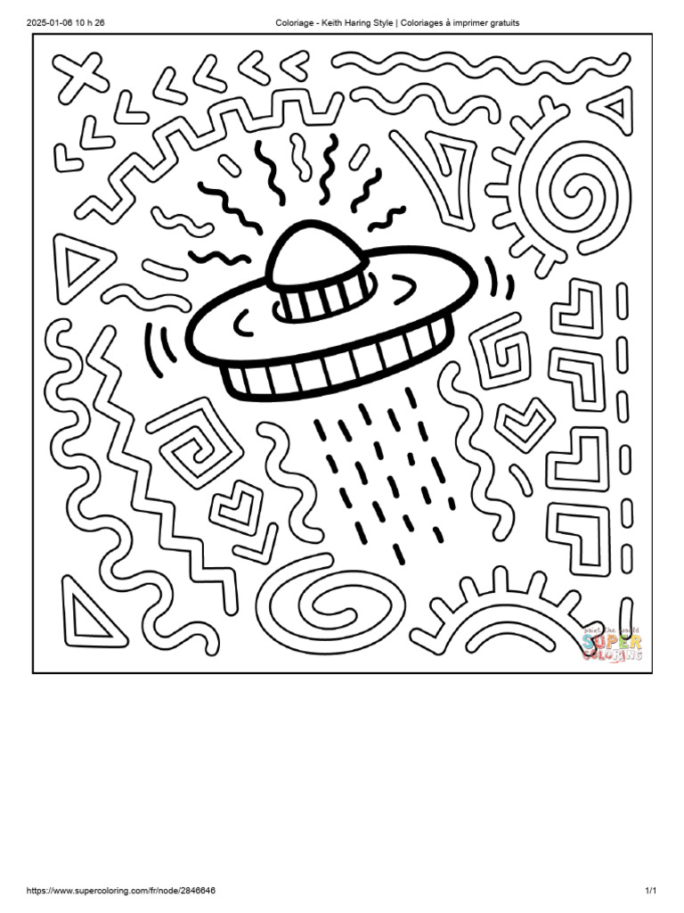 Coloriage - Keith Haring Style _ Coloriages à Imprimer Gratuits | PDF