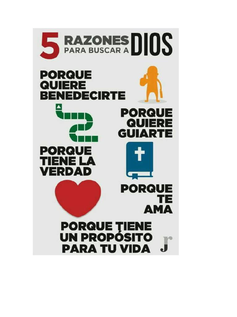 5 Razones Oracion de Los 5 Dedos | PDF