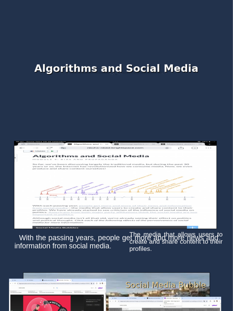 Understanding Social Media Algorithms | PDF