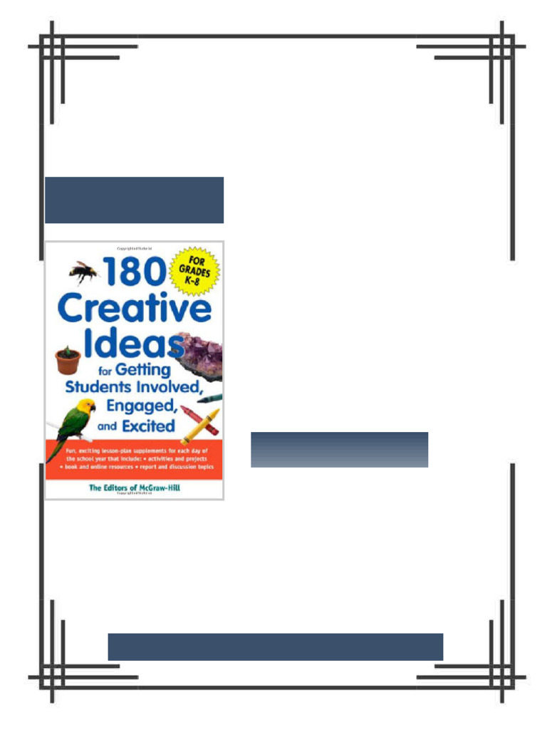 180 Creative Ideas for Getting Students Involved Engaged and Excited ...