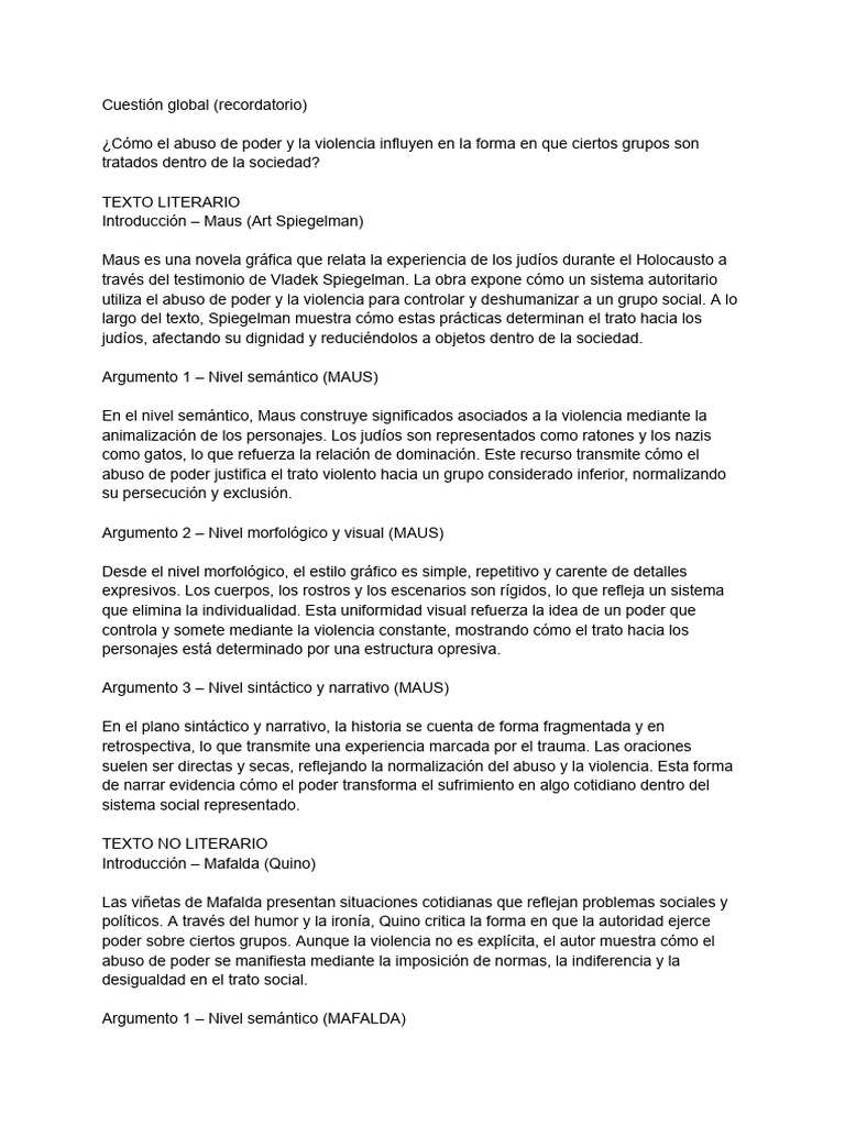 ¿Cómo El Abuso de Poder y La Violencia Influyen en La Forma en Que ...