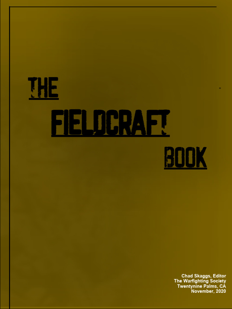 The Fieldcraft Book | PDF | United States Marine Corps | Boot
