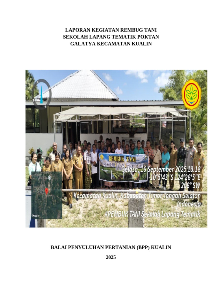 Rembug Tani: Sekolah Lapang Kualin 2025 | PDF