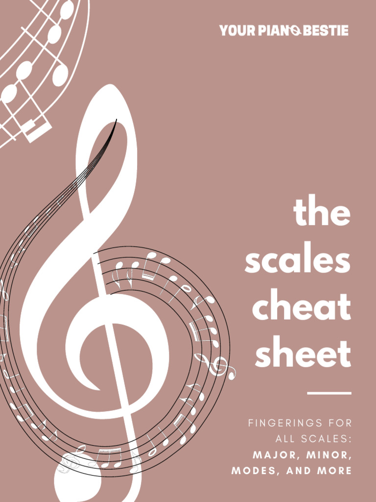 Piano scales chart | PDF | Mode (Music) | Scale (Music)