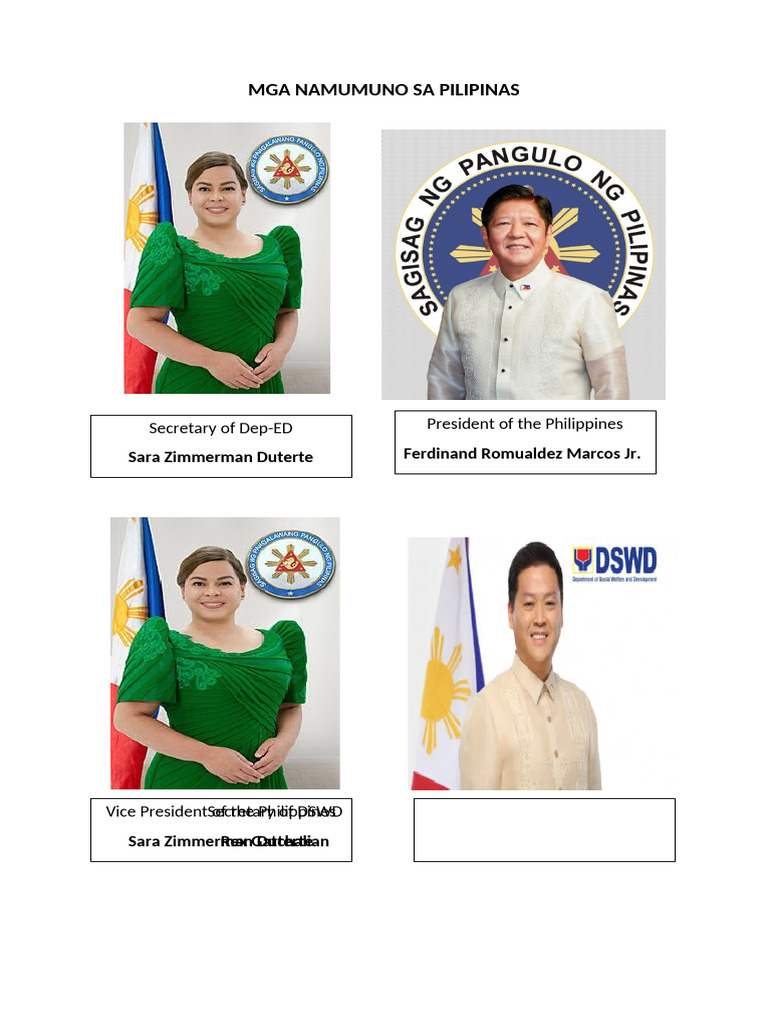 Mga Namumuno Sa Pilipinas | PDF