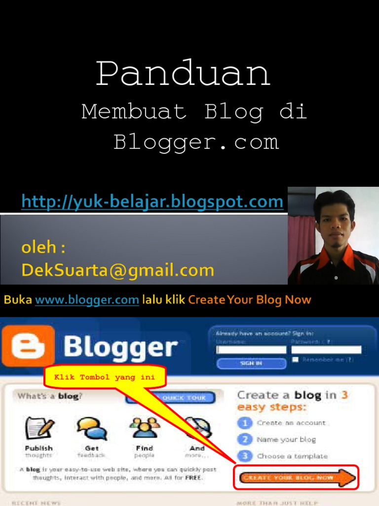 Tutorial Membuat Blog | PDF