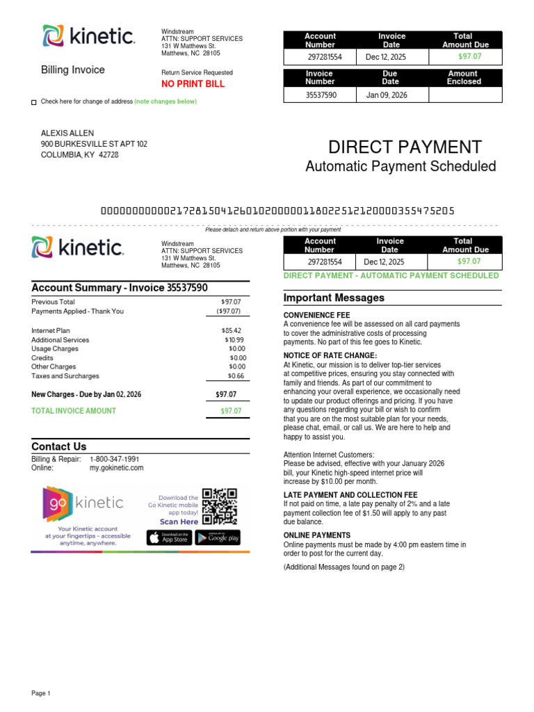 Dec 12, 2025 2 | PDF | Fee | Invoice