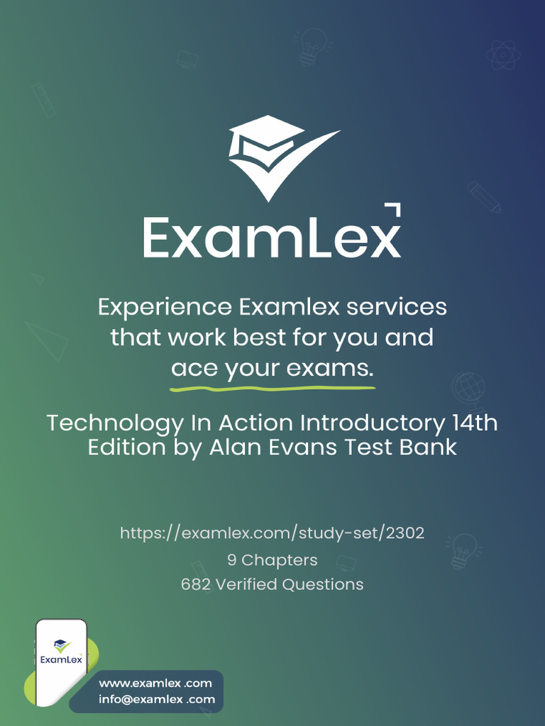 Technology in Action Introductory 14th Edition by Alan Evans Test Bank ...