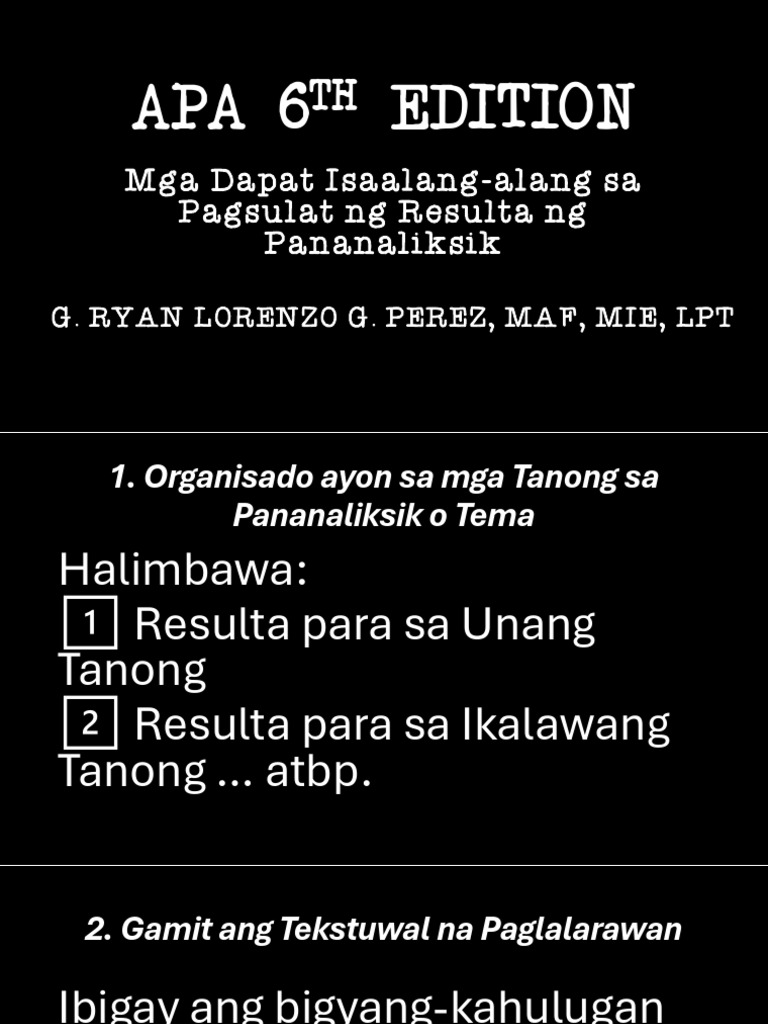 Apa 6th Edition | PDF