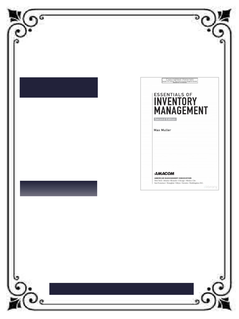 Essentials of Inventory Management 2nd Edition Max Muller ebook fully licensed edition | PDF ...