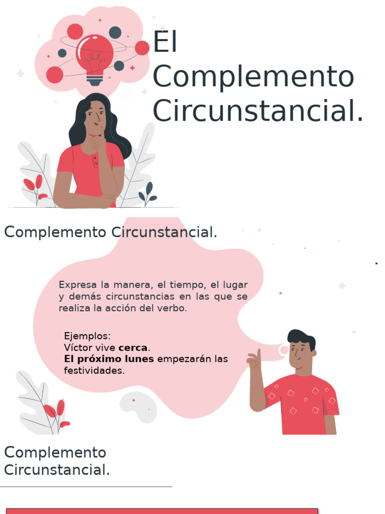 Complemento Circunstancial: Tipos y Ejemplos | PDF