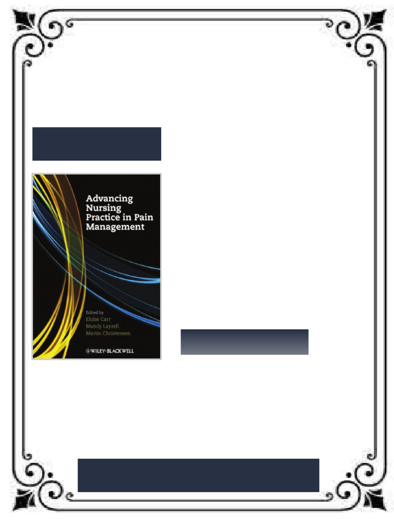Advancing Nursing Practice in Pain Management 1st Edition by Eloise ...