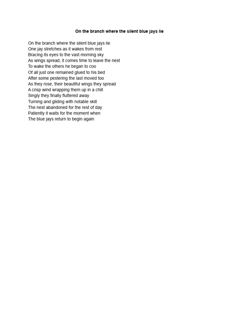 GRADE 12 Poem #3 | PDF