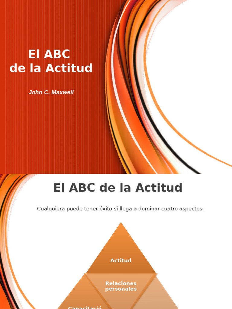 El ABC de La Actitud. John Maxwell | PDF | Liderazgo | Sicología