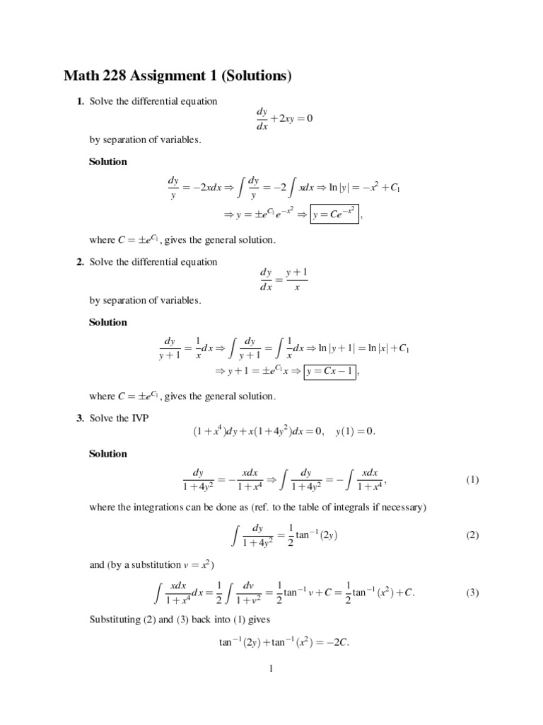 Practice Questions 1 | PDF | Equations | Integral