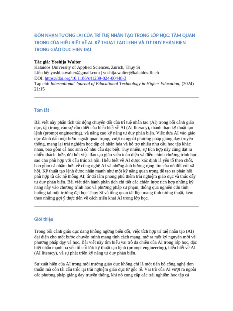 Ban Dich AI Trong Giao Duc Lan 2 | PDF