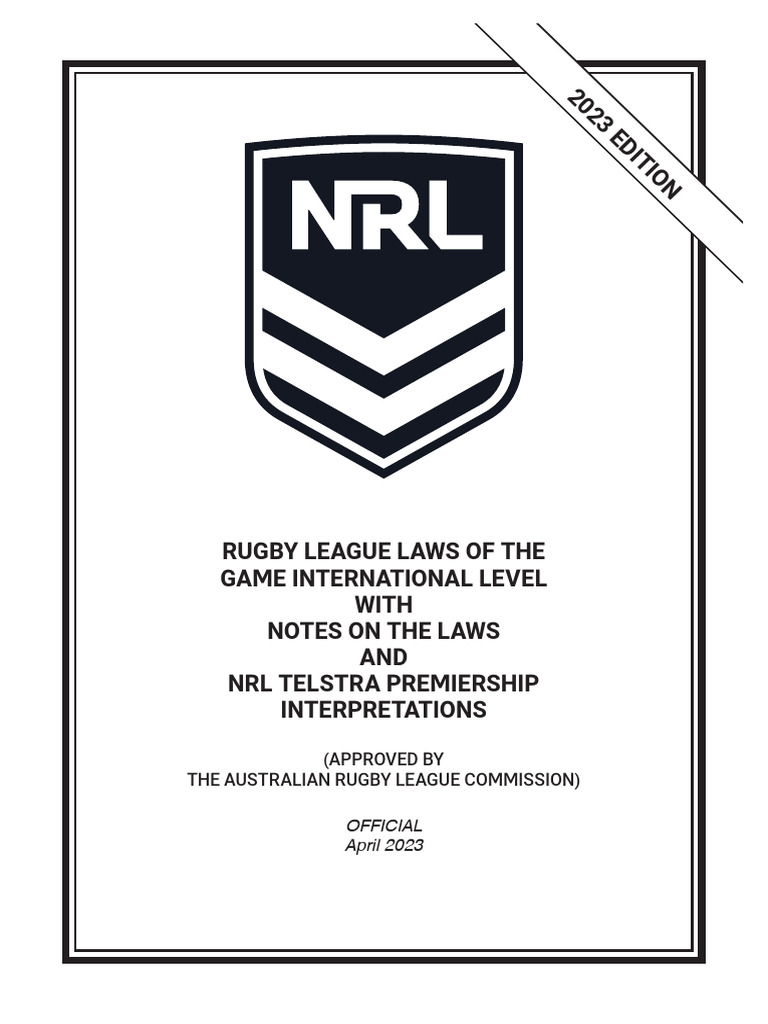 nrl-international-rules-book-2023_web-version-1 | PDF | Football Codes ...