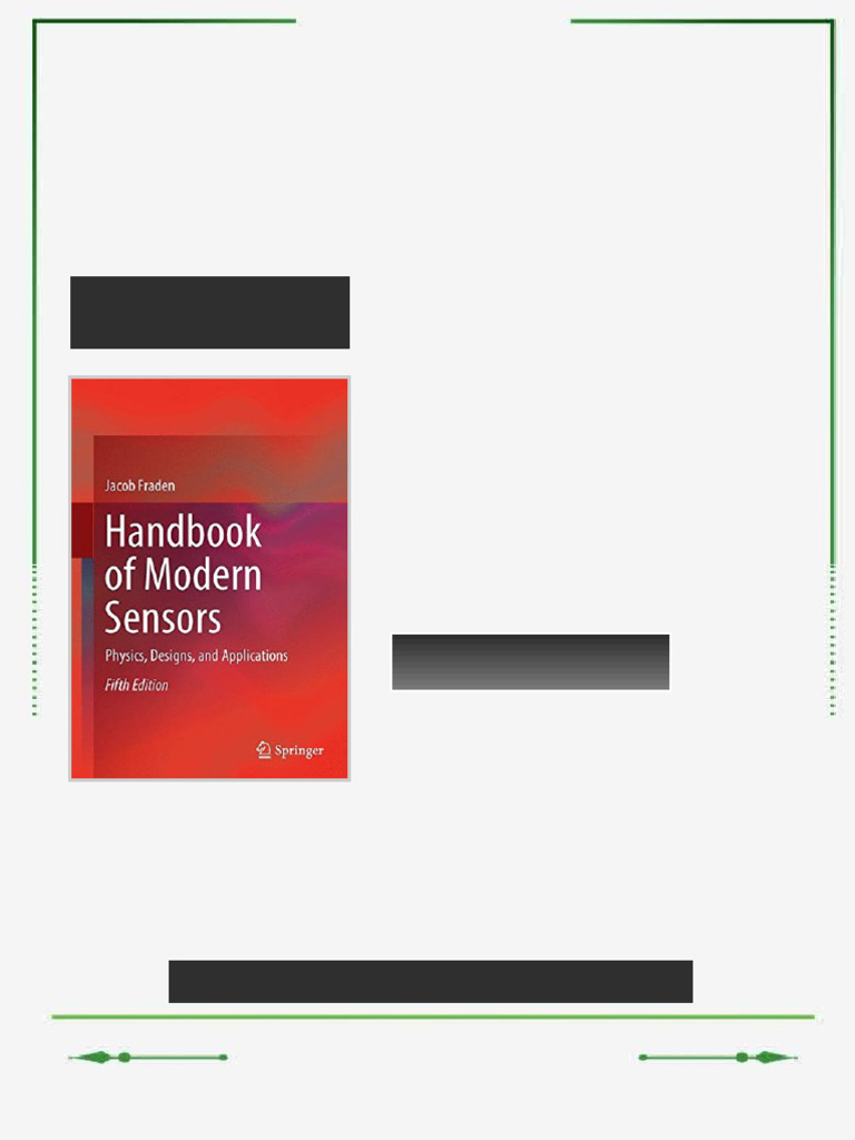 Handbook of modern sensors physics designs and applications Fraden ...