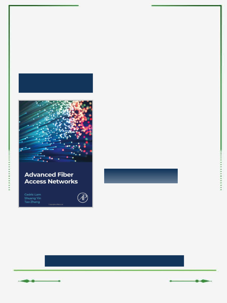 Advanced Fiber Access Networks Cedric F. Lam ebook easy view edition ...