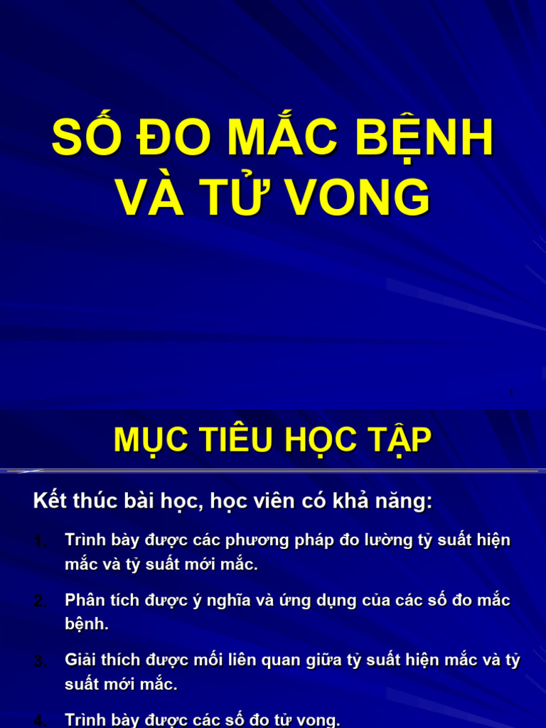 Bài 2.Số đo mắc bệnh và tử vong | PDF